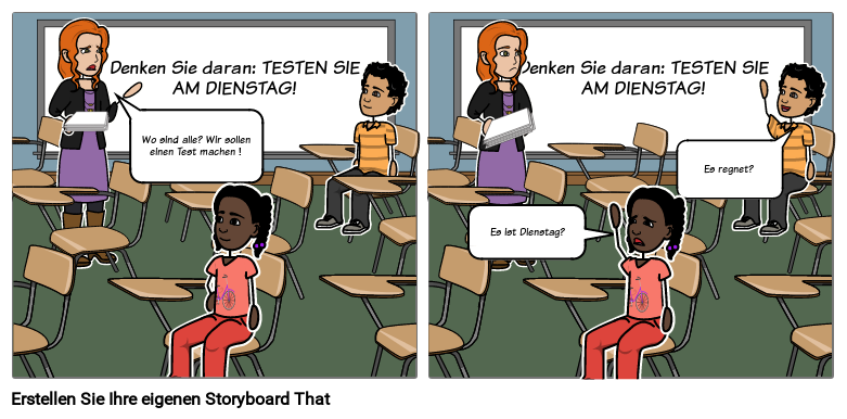 PSA-Comic – Test Storyboard von de-examples
