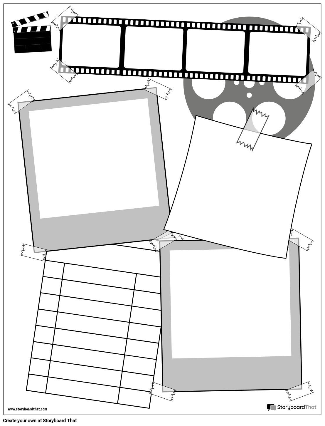 Sammelalbum Portrait BW 3 Storyboard by de-examples