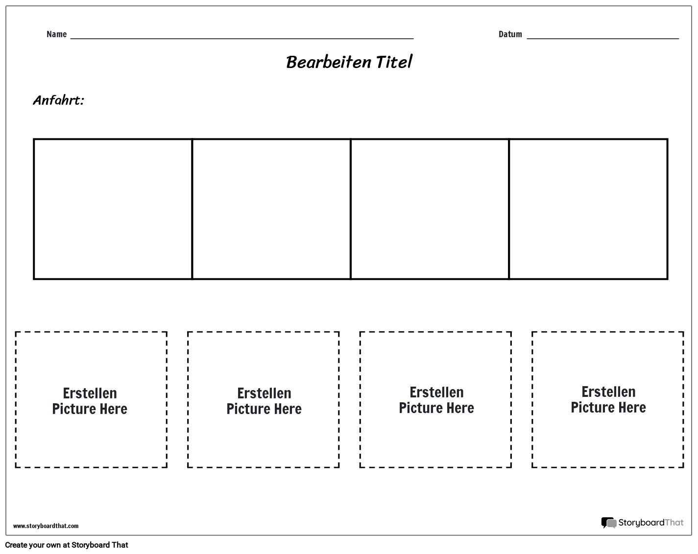 Sequenzierungsarbeitsblatt 5 Storyboard por de-examples