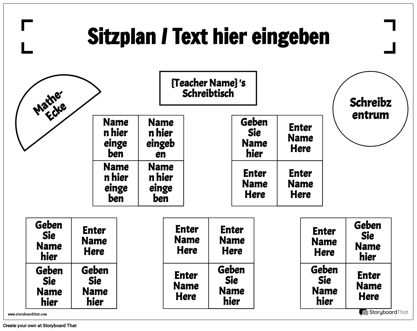 Sitzplan 11 Storyboard por de-examples