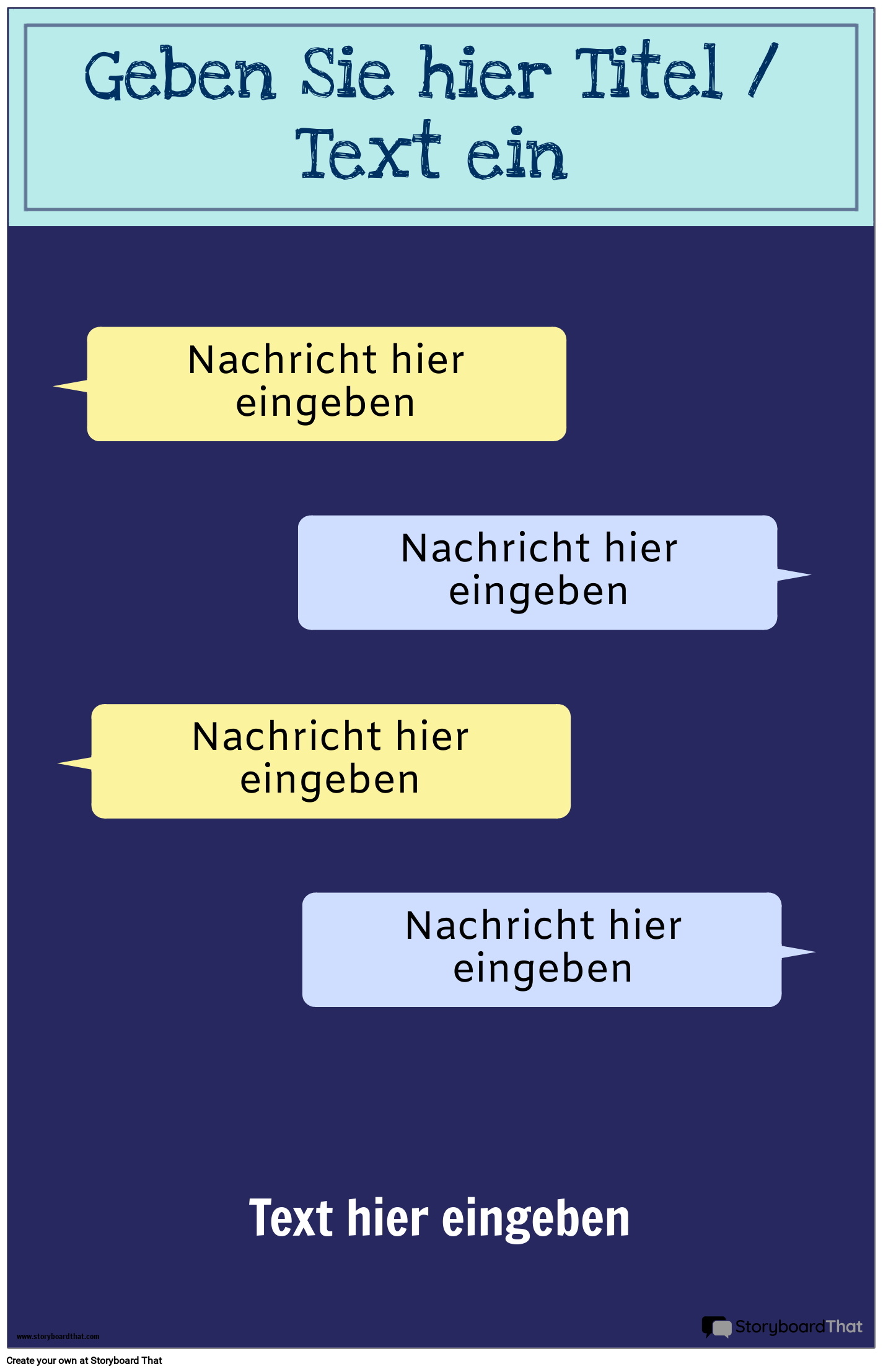 SMS PSA-Vorlage Storyboard by de-examples