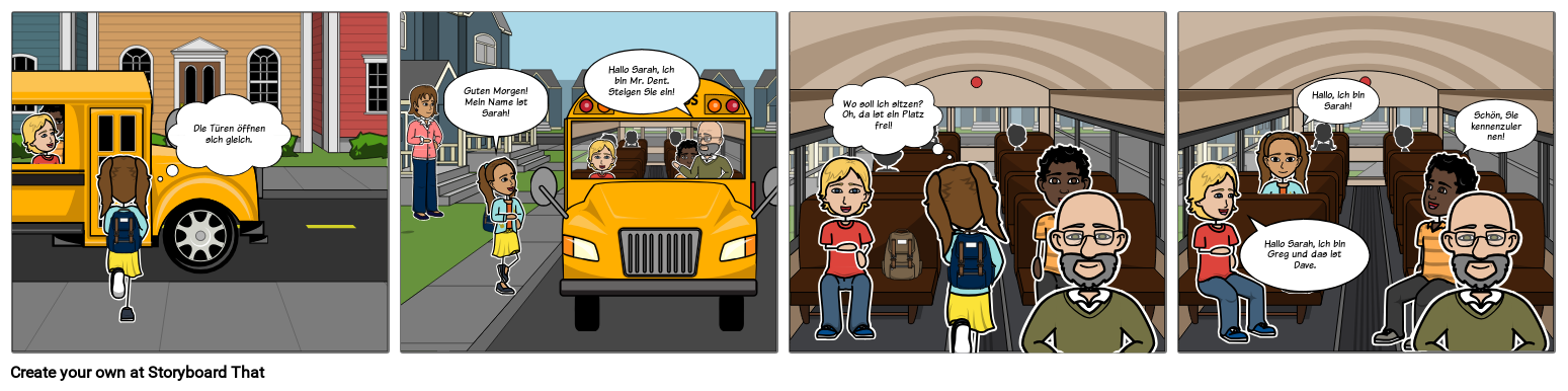 Social Story – Sarah im Bus Storyboard by de-examples