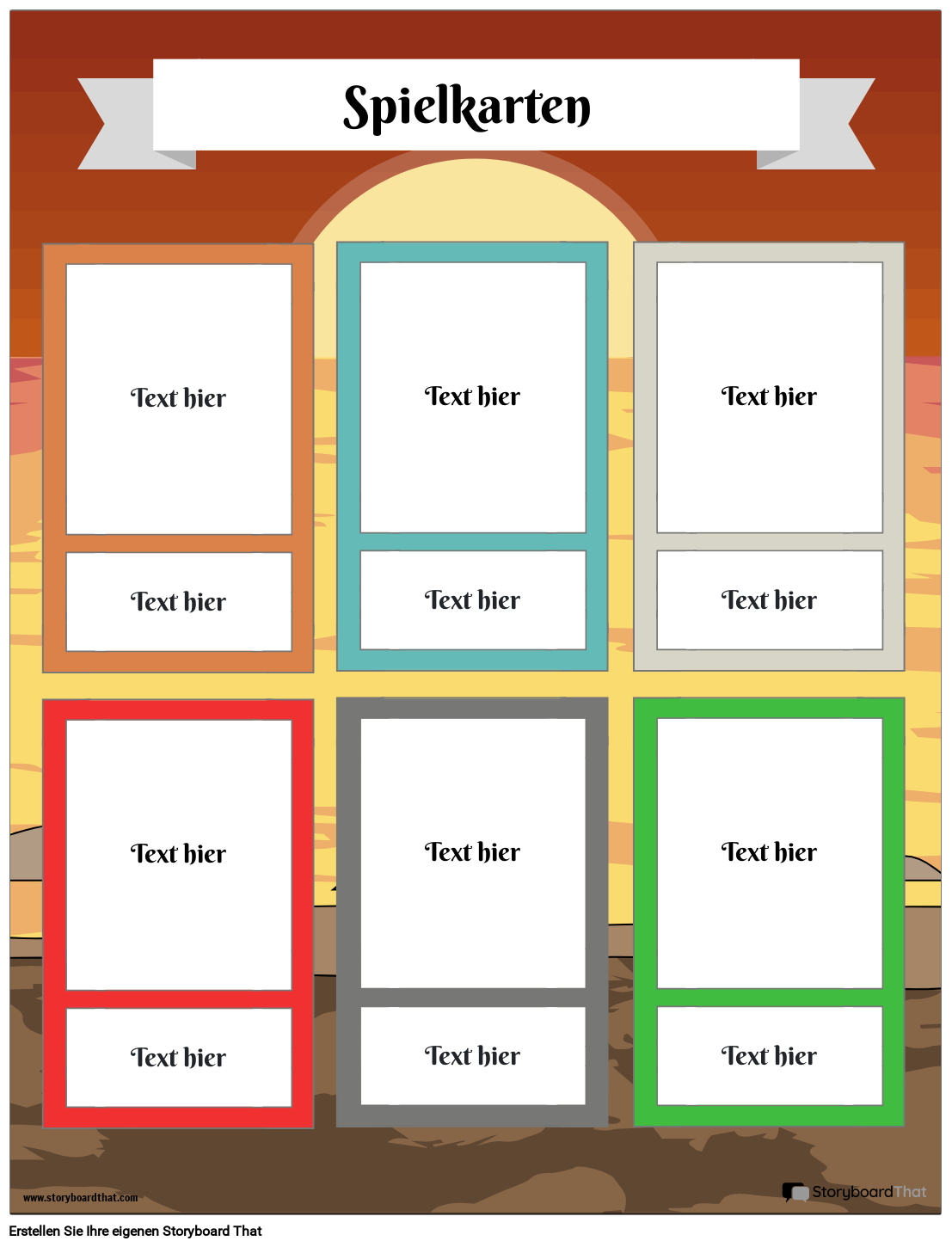 Spielkarte 3 Storyboard von de-examples