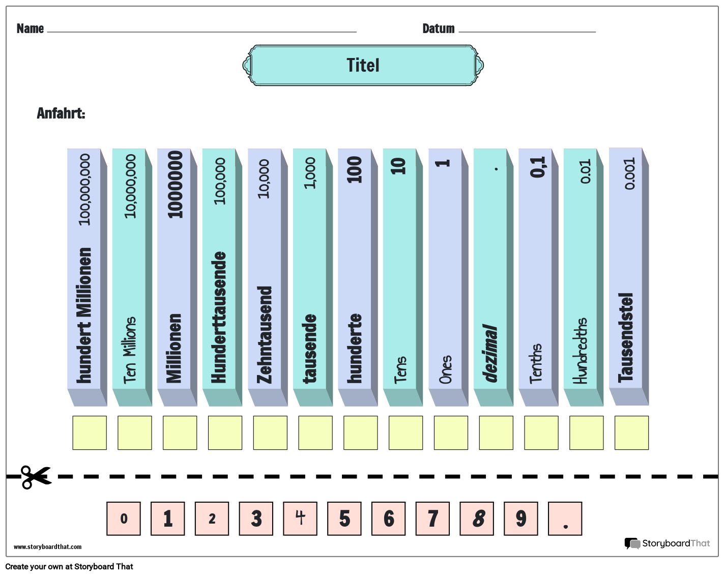 Stellenwert 2 Storyboard von de-examples