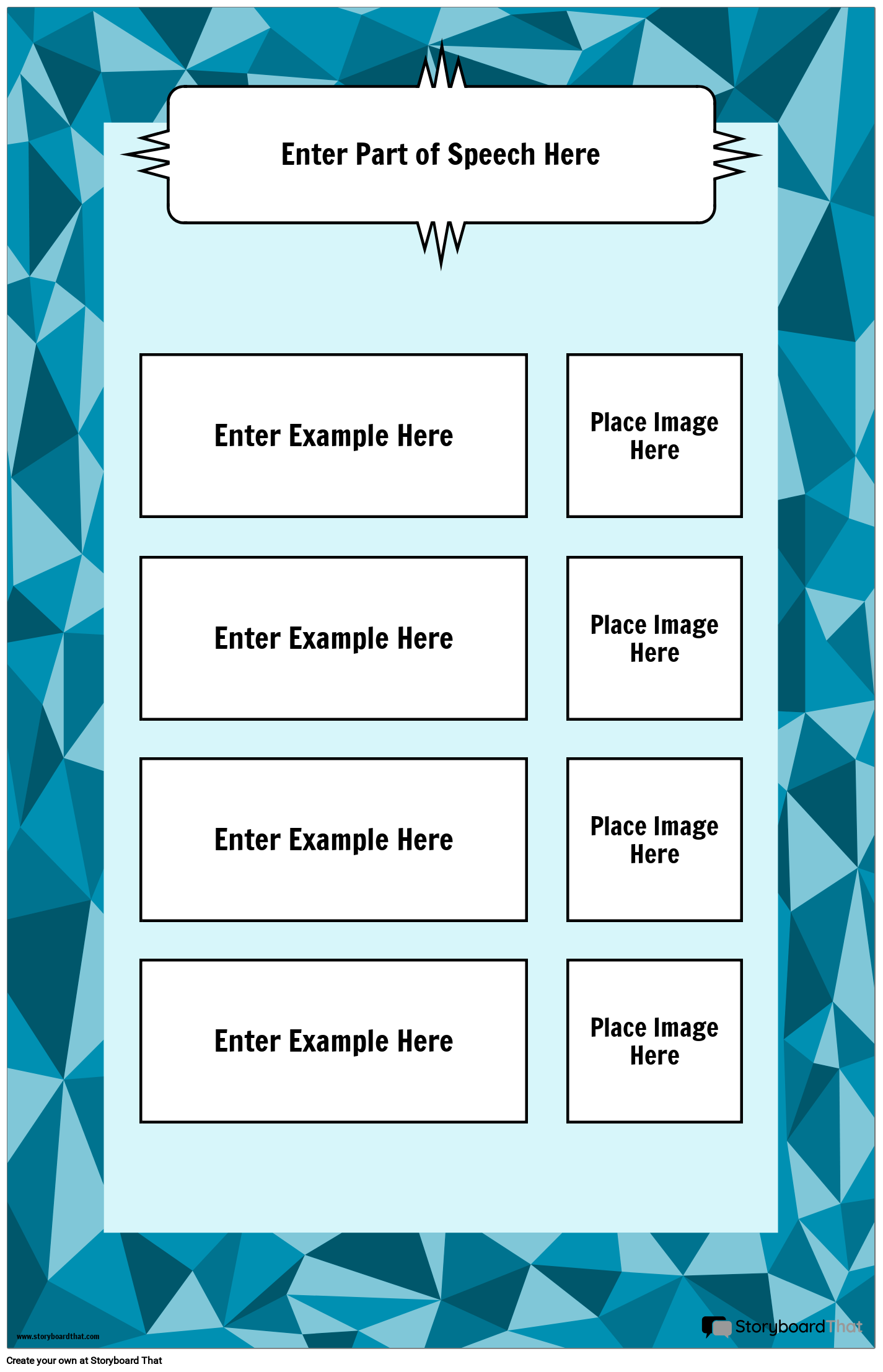 Teil der Rede Poster Storyboard av de-examples