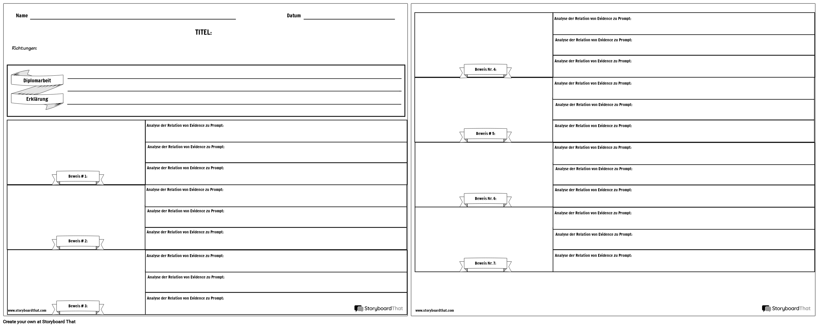 These Statement Breakdown Storyboard por de-examples