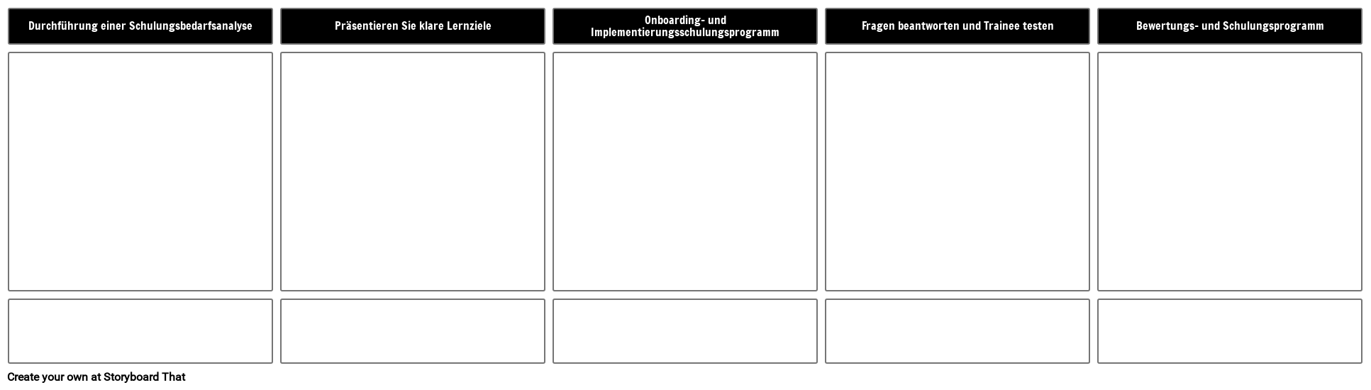Trainingsprogramm-Vorlage Storyboard por de-examples