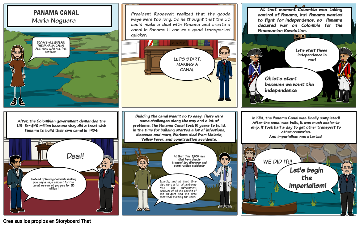 CANAL DE PANAMA Storyboard by de0a9065