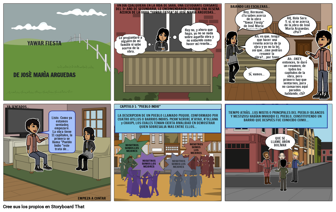 Yawar fiesta Storyboard por de555e1c