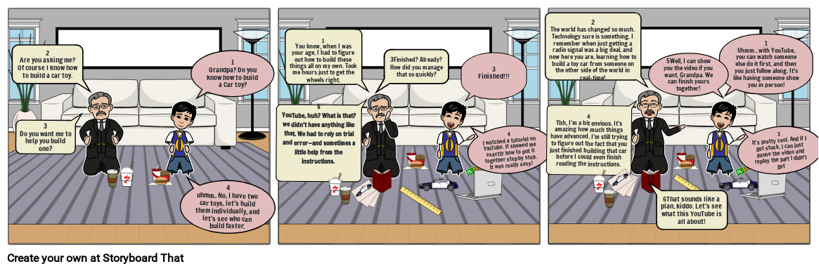 the oldies meets the innovation Storyboard by dearcoco