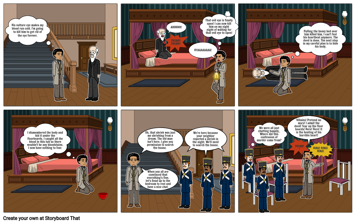 The Tell-tale Heart Storyboard by dec59eda