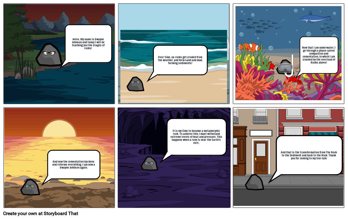 Geography Comic Strip Project Storyboard by dedce4ae