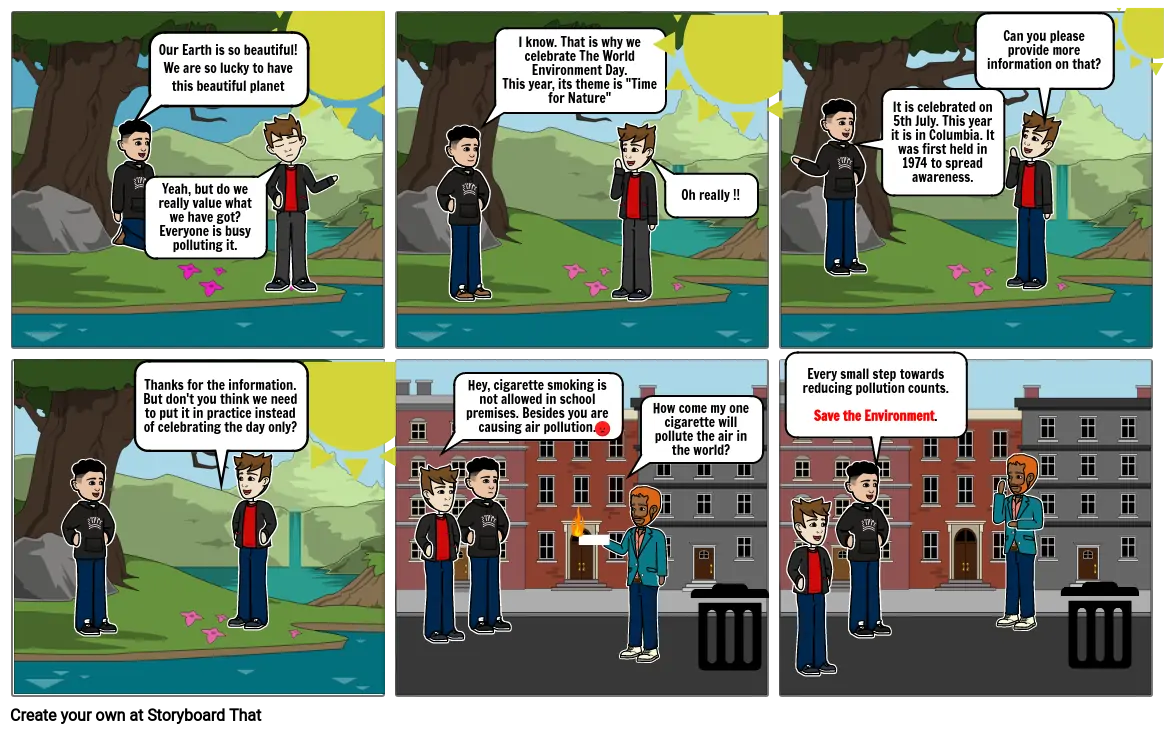 Environmental Day Comic Strip Storyboard Von Df0d2155 environmental-day-comic-strip-storyboard-von-df0d2155