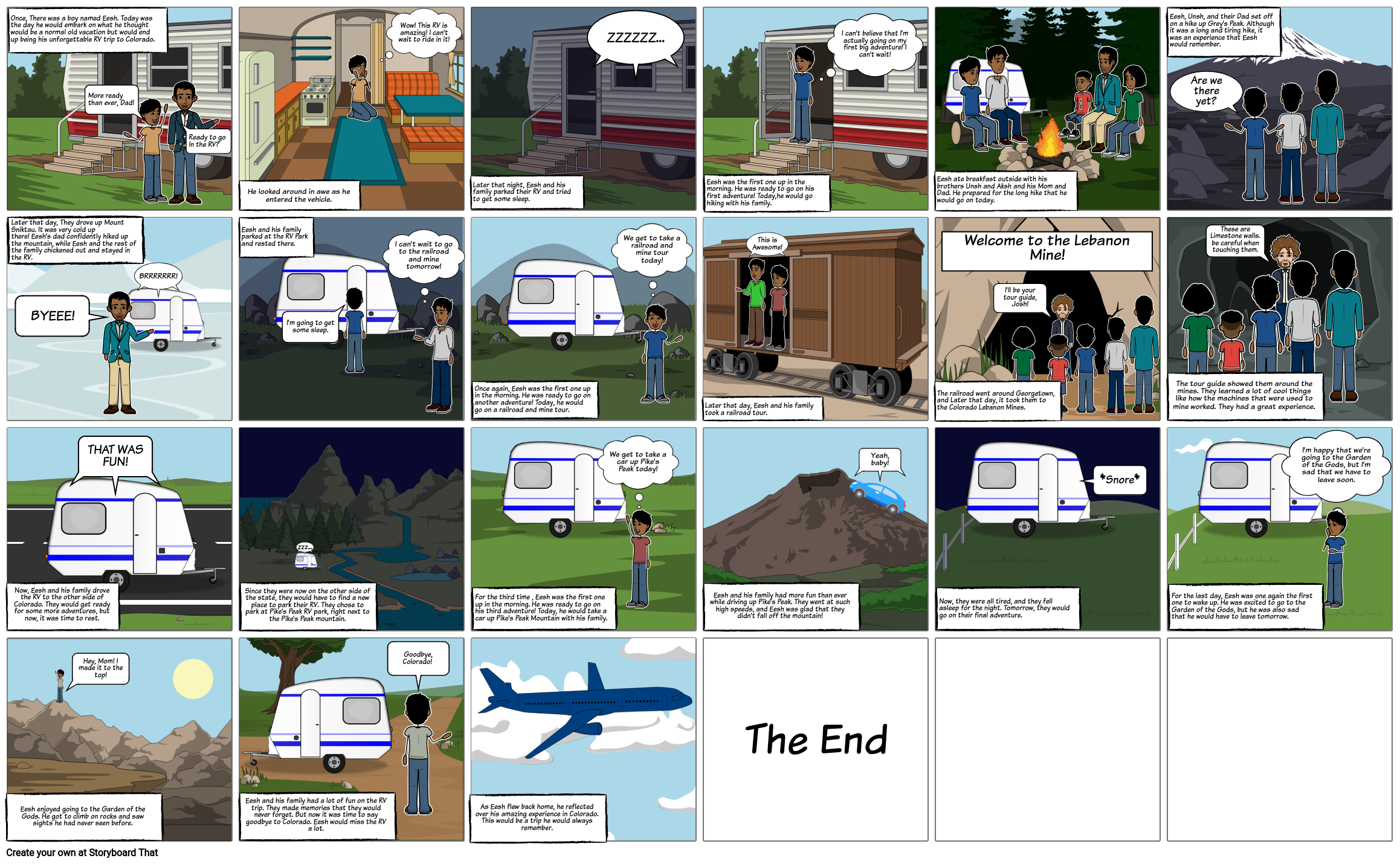 The Unforgettable Vacation Storyboard por df44a033