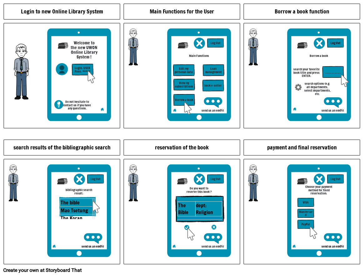 UWON Library System Transformation Project Storyboard