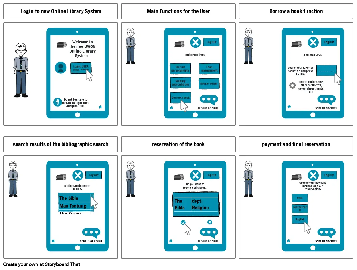 UWON Library System Transformation Project Storyboard