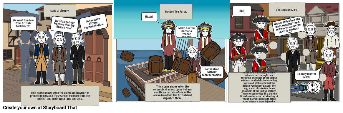 Road to Revolution Storyboard por df6b88bd