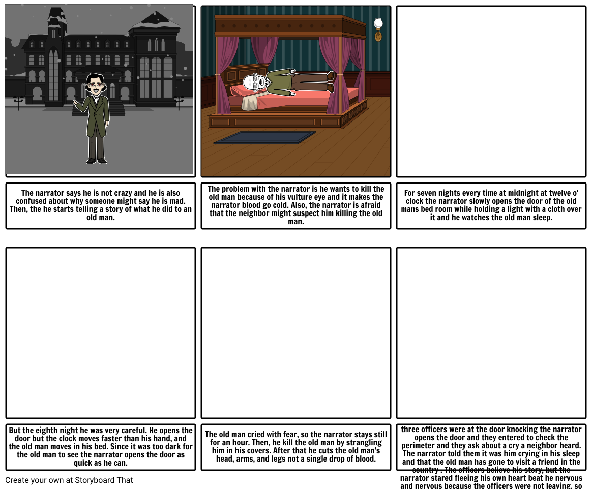 Tell Tale Heart Storyboard par dfb44a9c49473