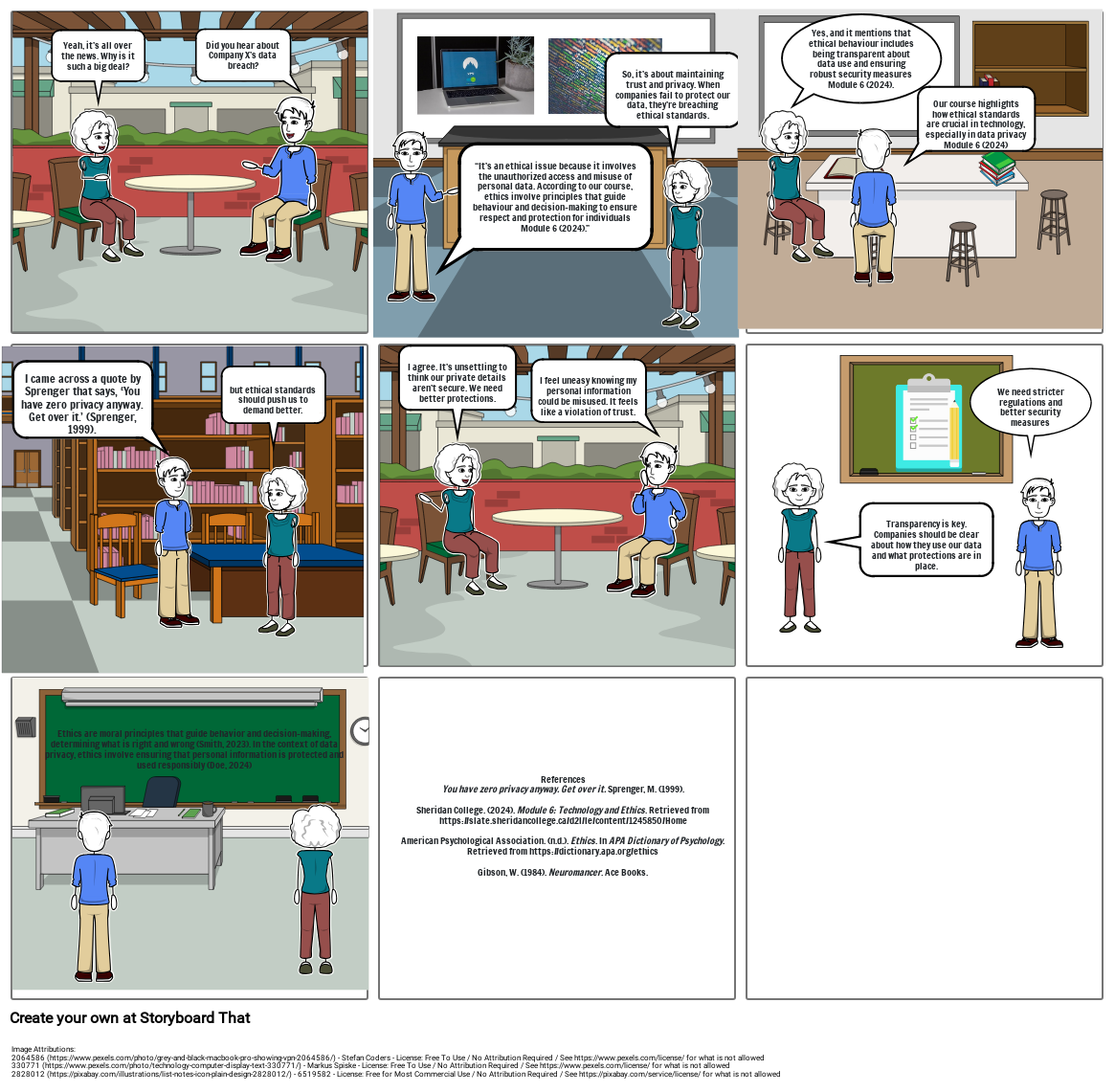 The Ethics of Data Privacy Breaches Storyboard