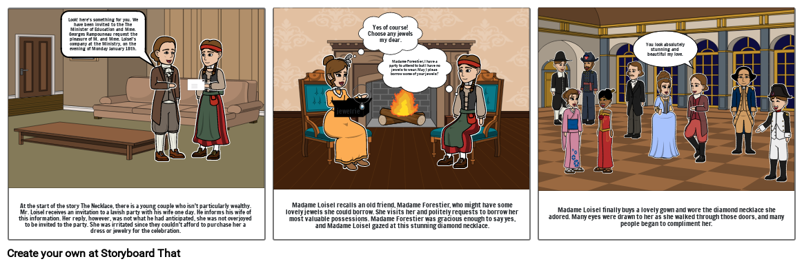 The Diamond Necklace Storyboard by diwash