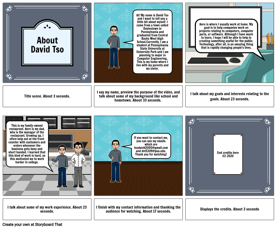 ART 101 Storyboard Assignment Storyboard by dtso