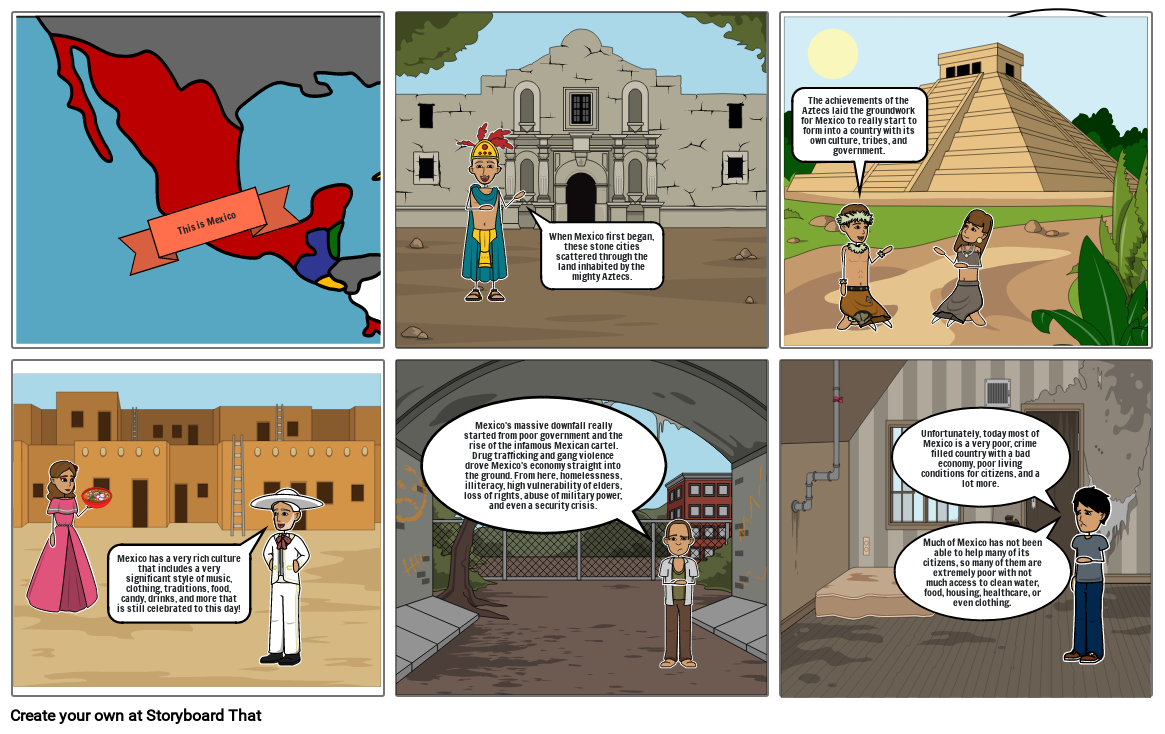 Mexico Storyboard Storyboard by dy1anm0rris