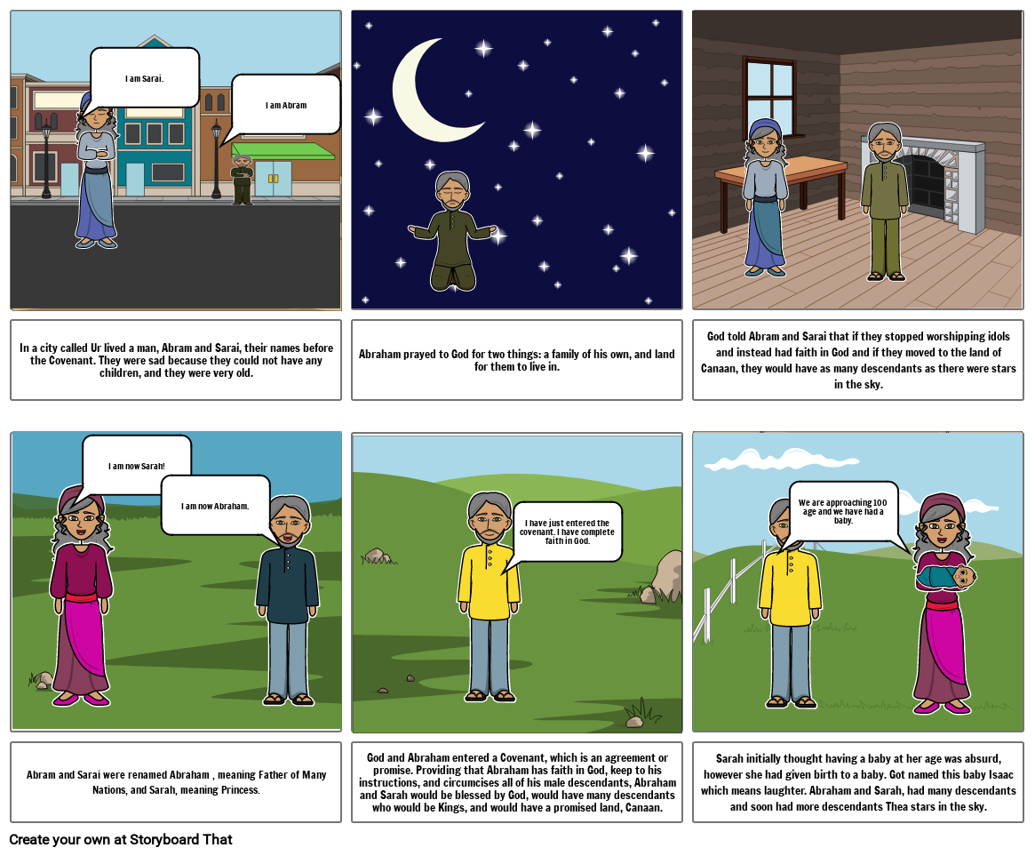 Abraham and Sarah Storyboard by e08a506e