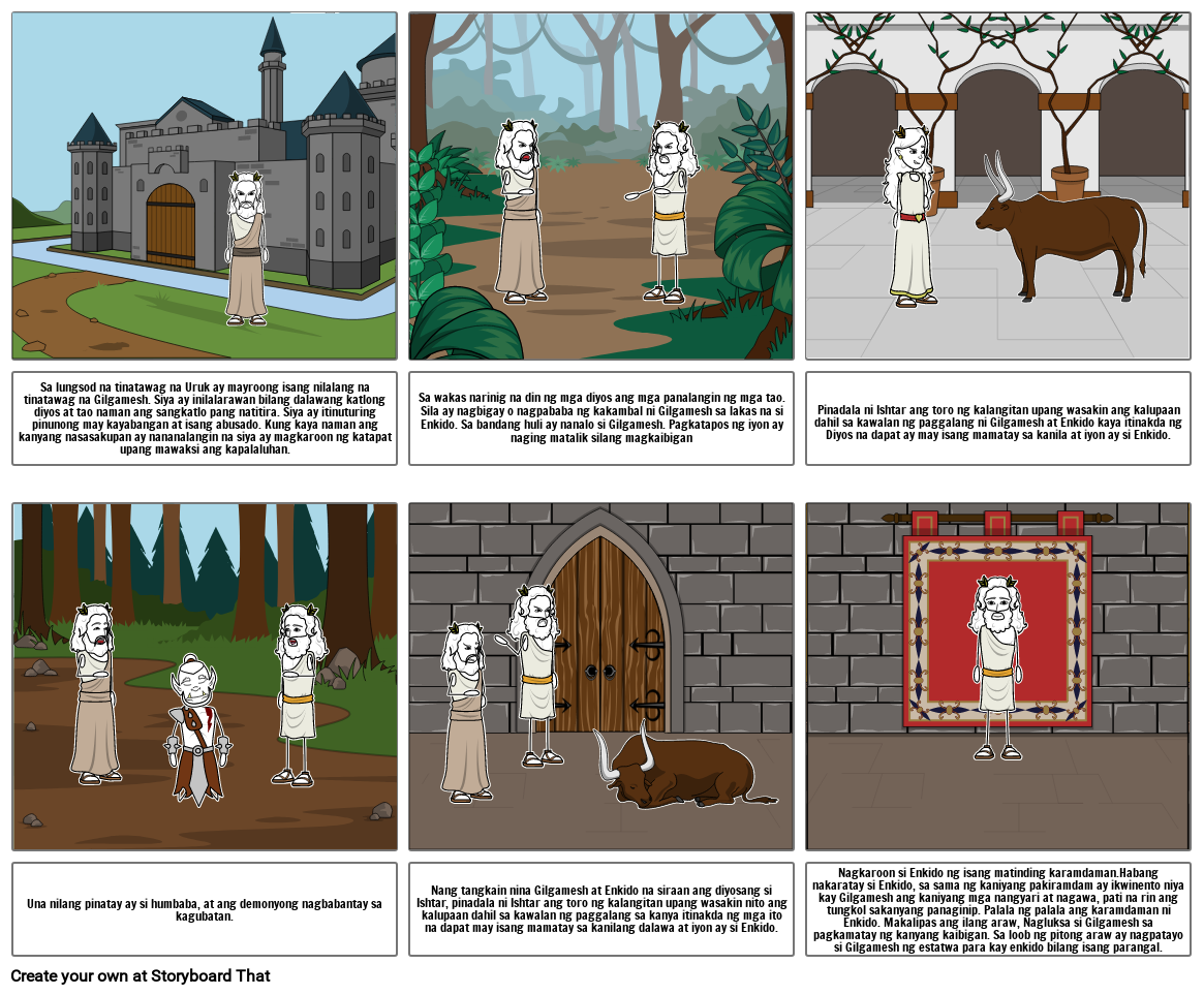 Epiko ni Gilgamesh story board_Caunte Storyboard