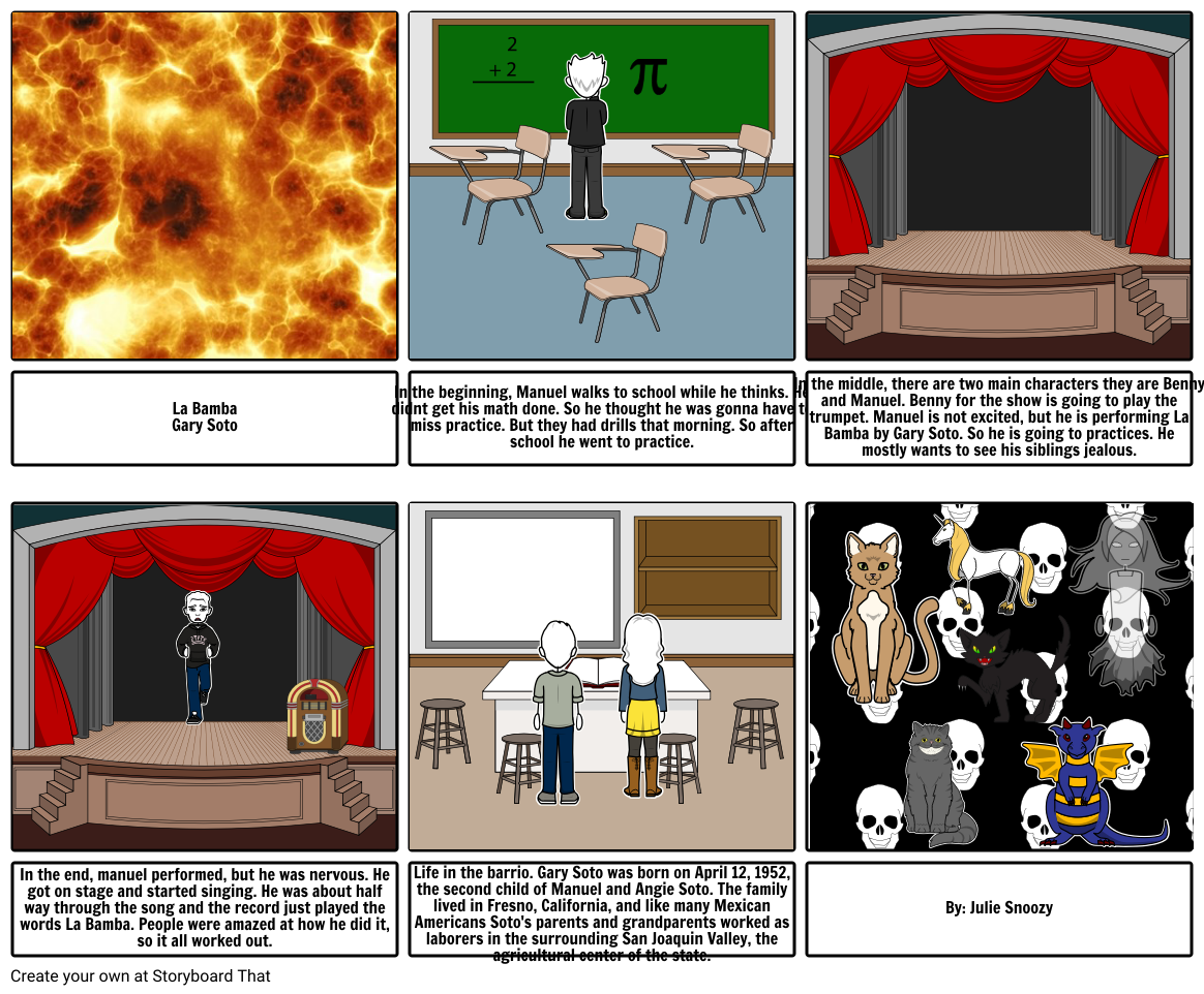 ELA La Bamba Storyboard par e0c99bbd6535