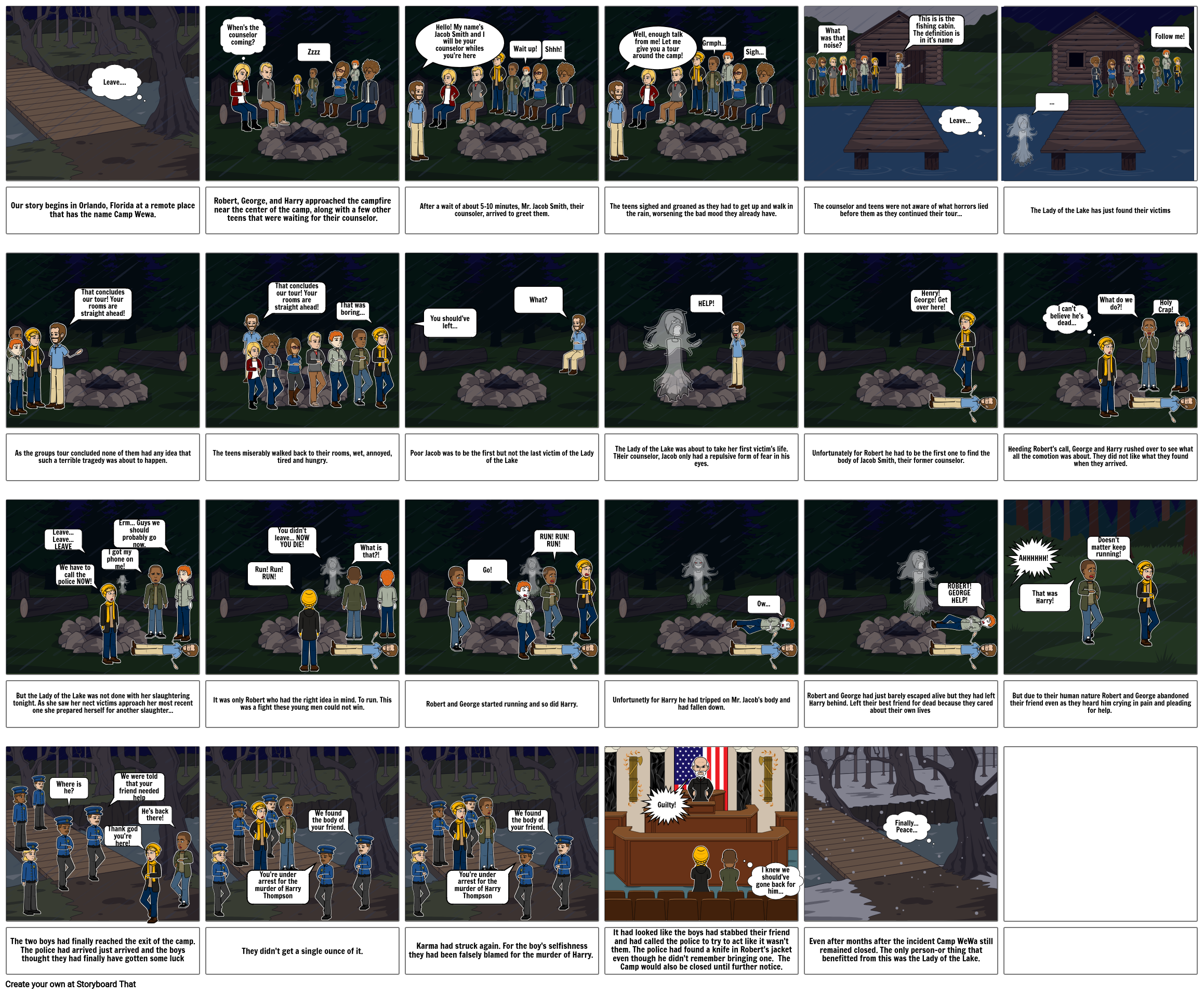 Gothic Graphic Novel Storyboard par e132a19e