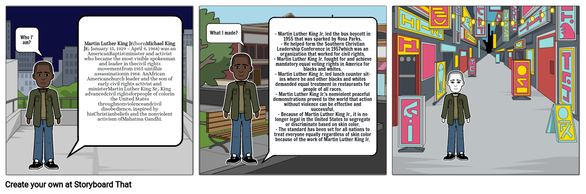 Who was Martin Luther King Jr. Storyboard par e1e18a17