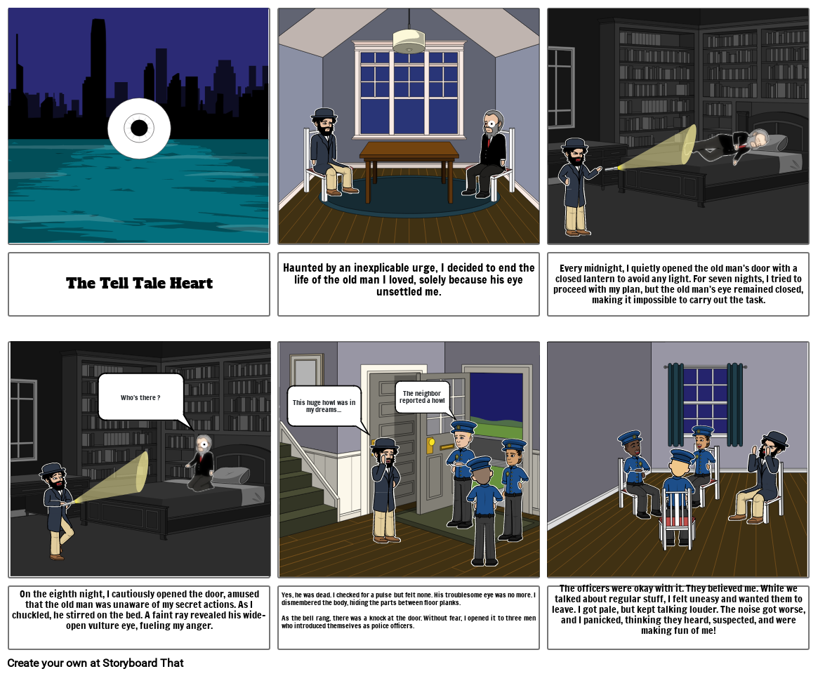 The Tell Tale Heart Storyboard por e266592e