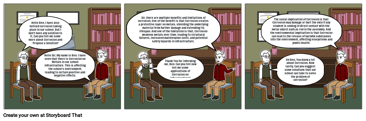 Chemistry_Corrosion Comic Strip Storyboard por e29cb1a9