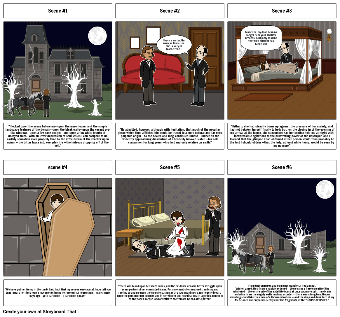 House Of Usher Storyboard By E2dc5afc House Of Usher Storyboard By E2dc5afc