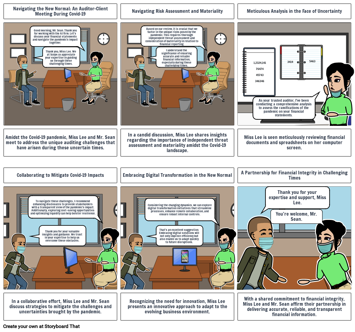 The Auditor's Advice Storyboard par e301bcfc