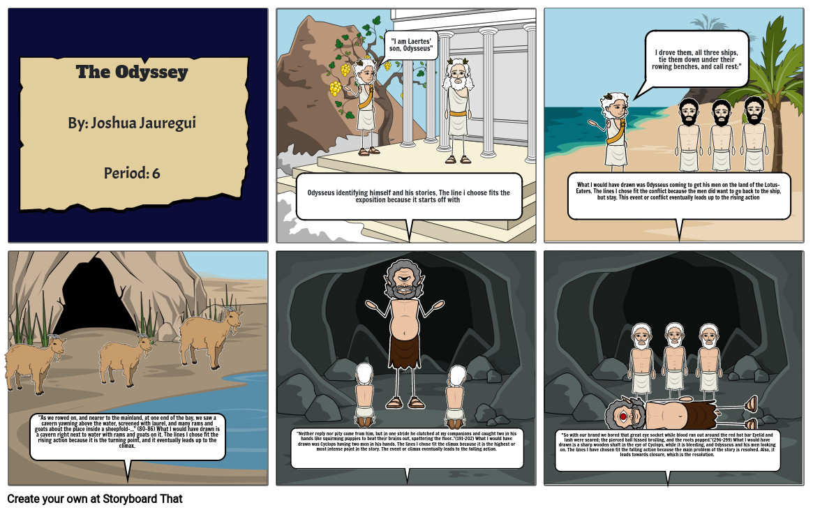 The odyssey Storyboard por e3cab3fa
