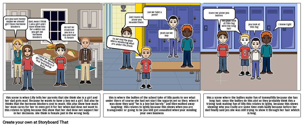 Lilly And Duncan Social issues Storyboard by e4255652