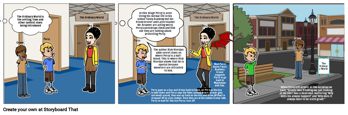 The ordinary world Storyboard by e46766fb