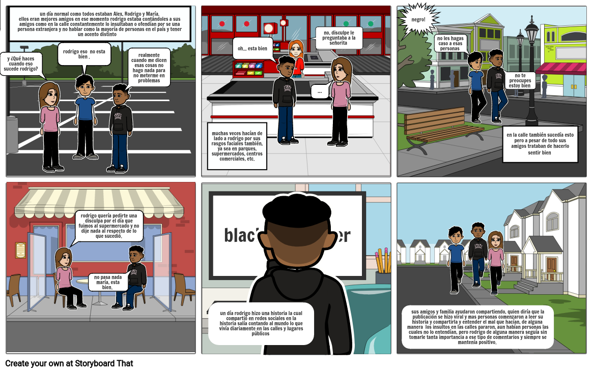 racismo Storyboard by e4a986b4