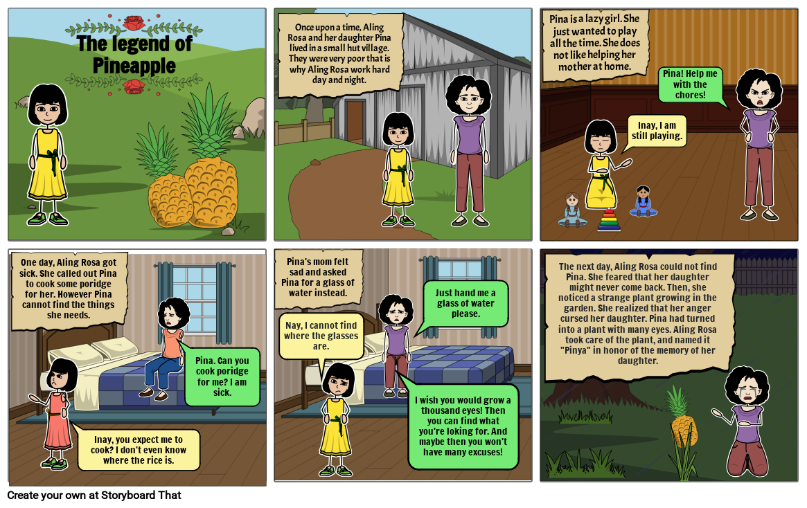 pineapple legend Storyboard por e4dbdbc7