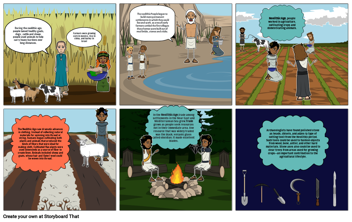 Neolithic Age: E-Comic Strip Storyboard by e5c46392