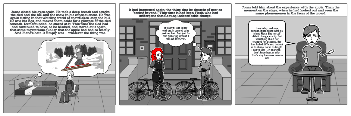 Comic Strip - The Giver 2.0 Storyboard by e5c4996a