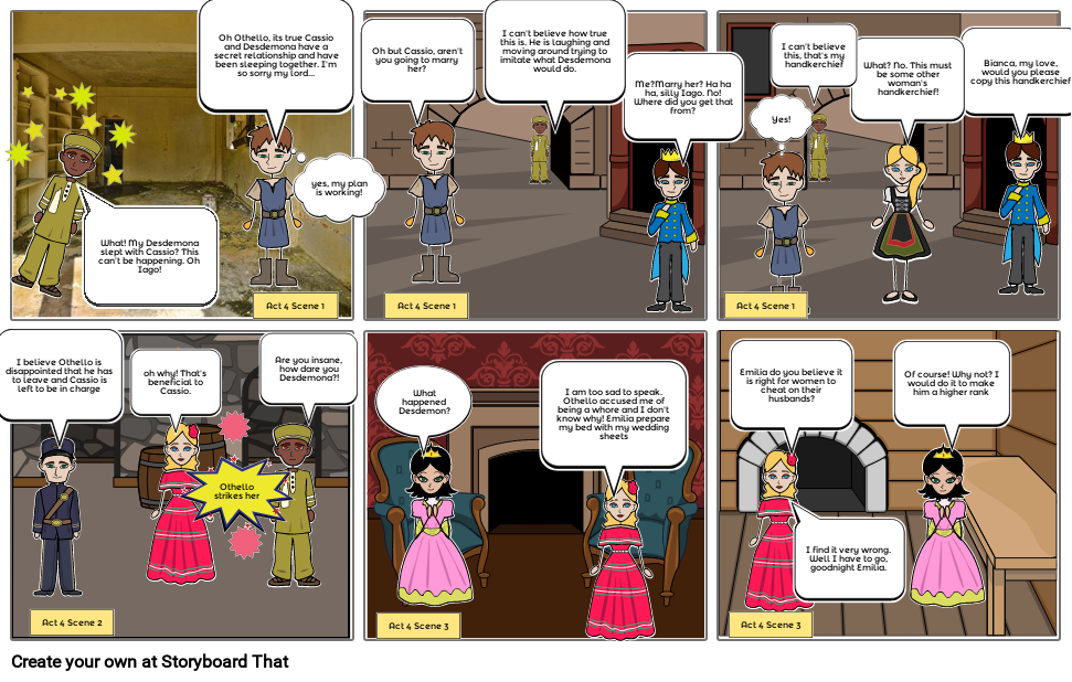 Othello Act 4 scene 1 القصة المصورة من قبل e60f48bd