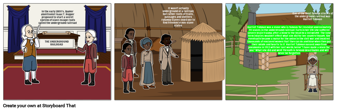The Underground Railroad Storyboard por e635af50