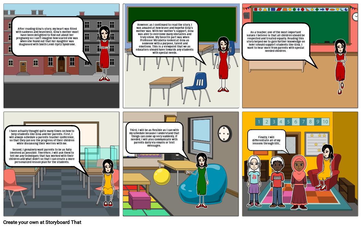 Jinhee Park Storyboard of Gina's Story Storyboard