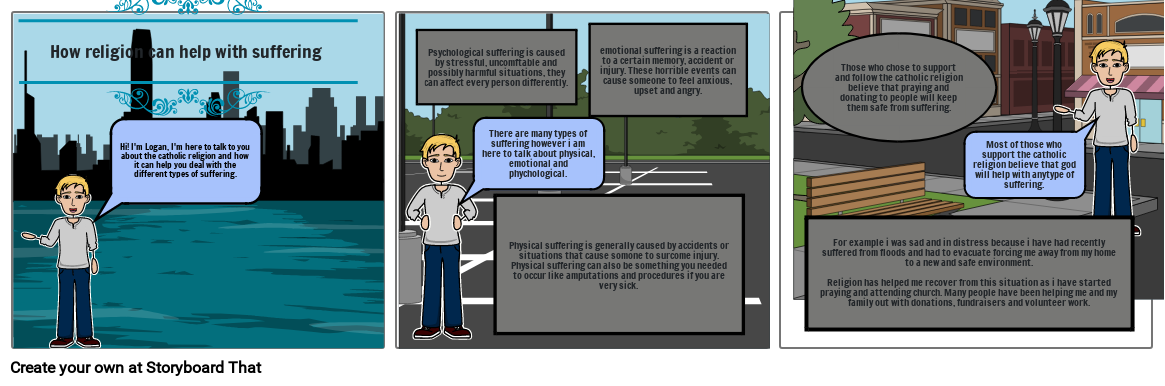 Suffering in the eyes of the catholic church Storyboard
