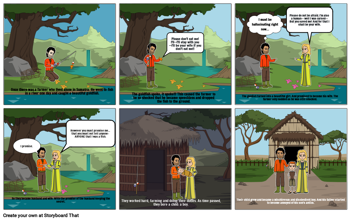 The Legend of Lake Toba Storyboard by e700248b