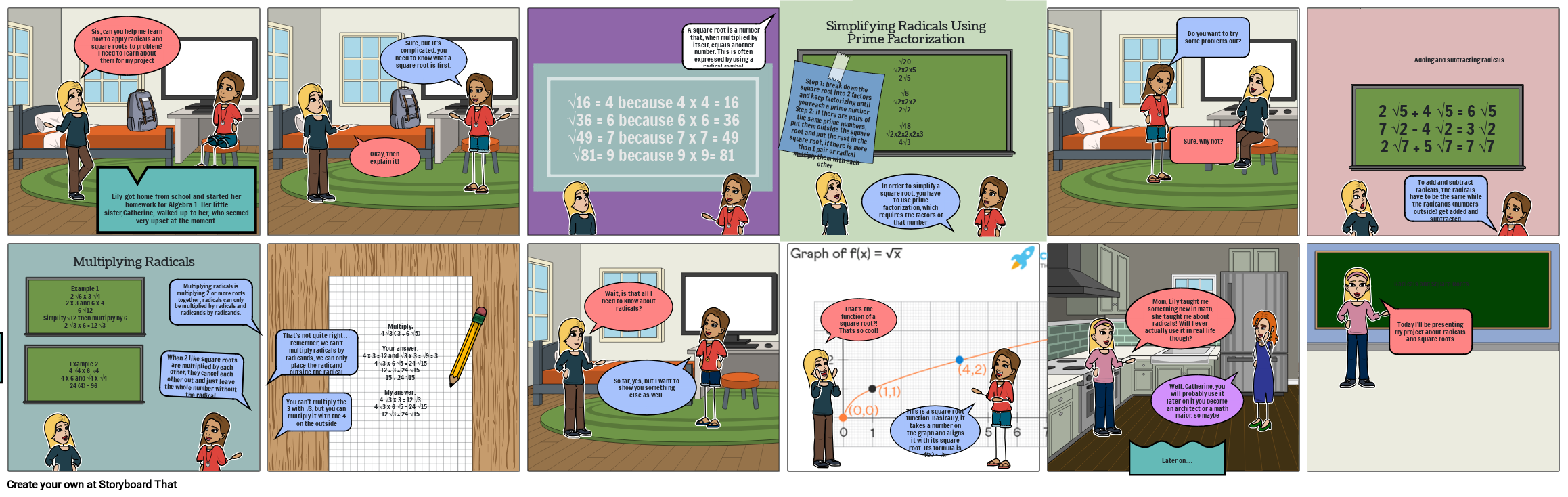 Math project Trimester 1 Storyboard by e7095279
