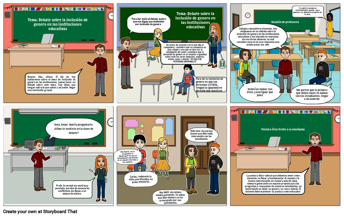 Ética en la profesión docente. Storyboard by e71d994d