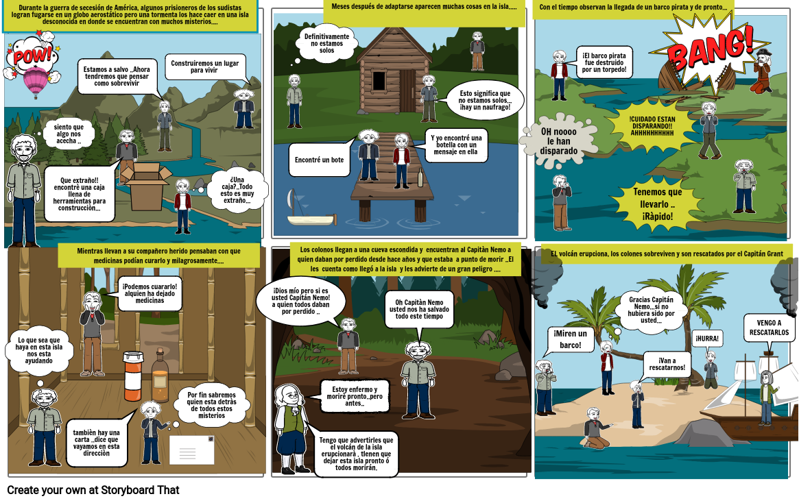 LA ISLA MISTERIOSA Storyboard by e7afe056